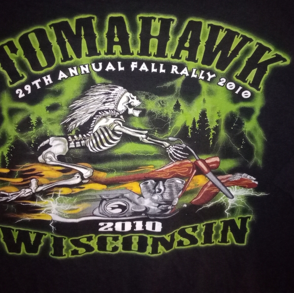 Delta | Shirts | Tomahawk Rally Biker Motorcycle Shirt Indian Native ...